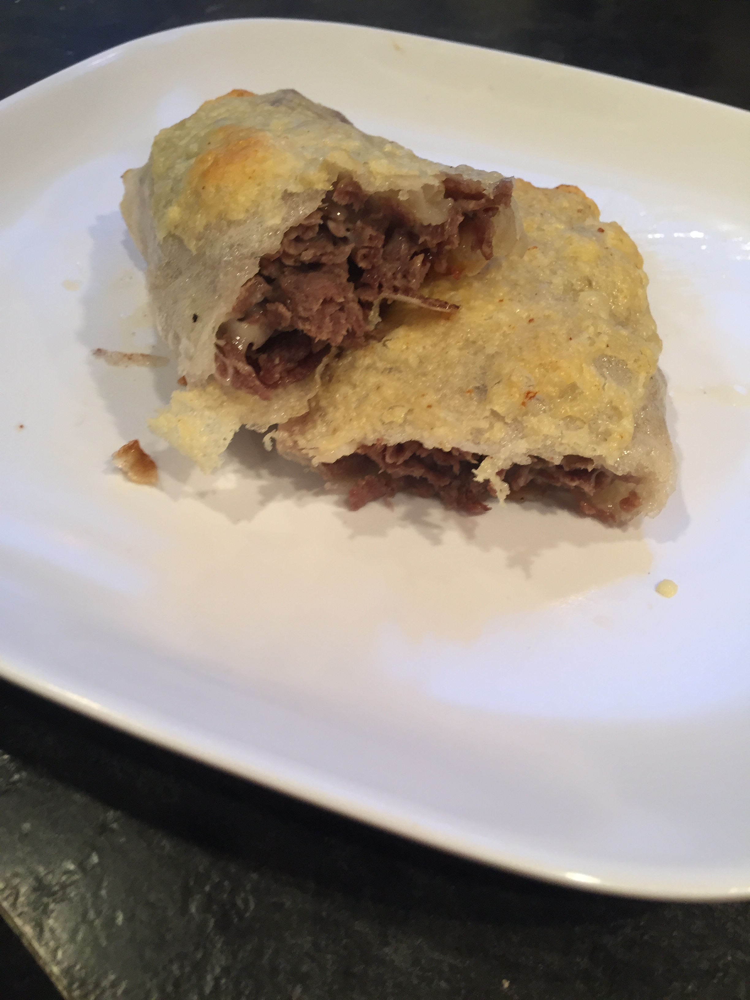 Swiss CheeseSteaks Spring Roll | livingoffthegrain